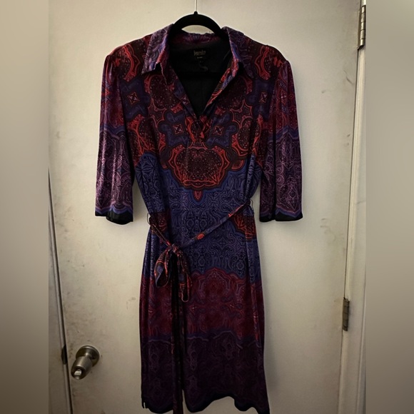 Laundry By Shelli Segal | Dresses | Purple And Red Laundry Shirt Dress ...